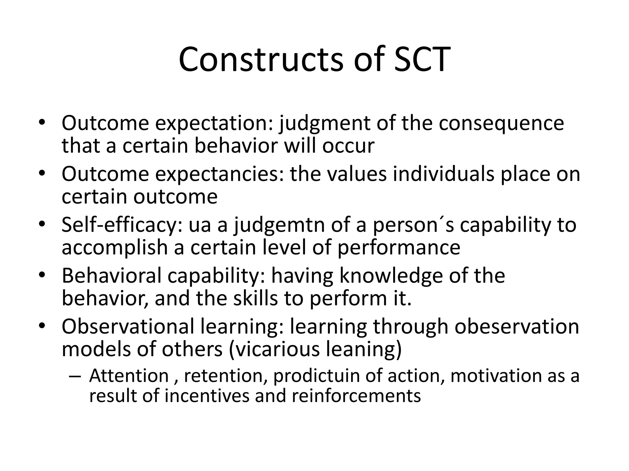 Social cognitive theory | PPTX