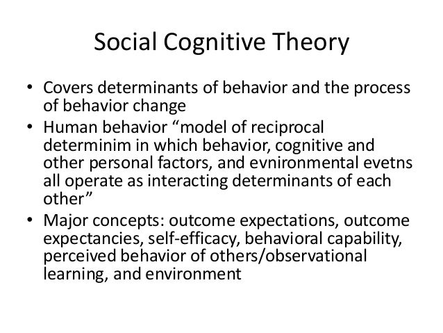 Social cognitive theory
