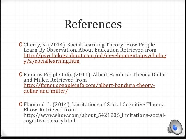 Social Cognitive Theory