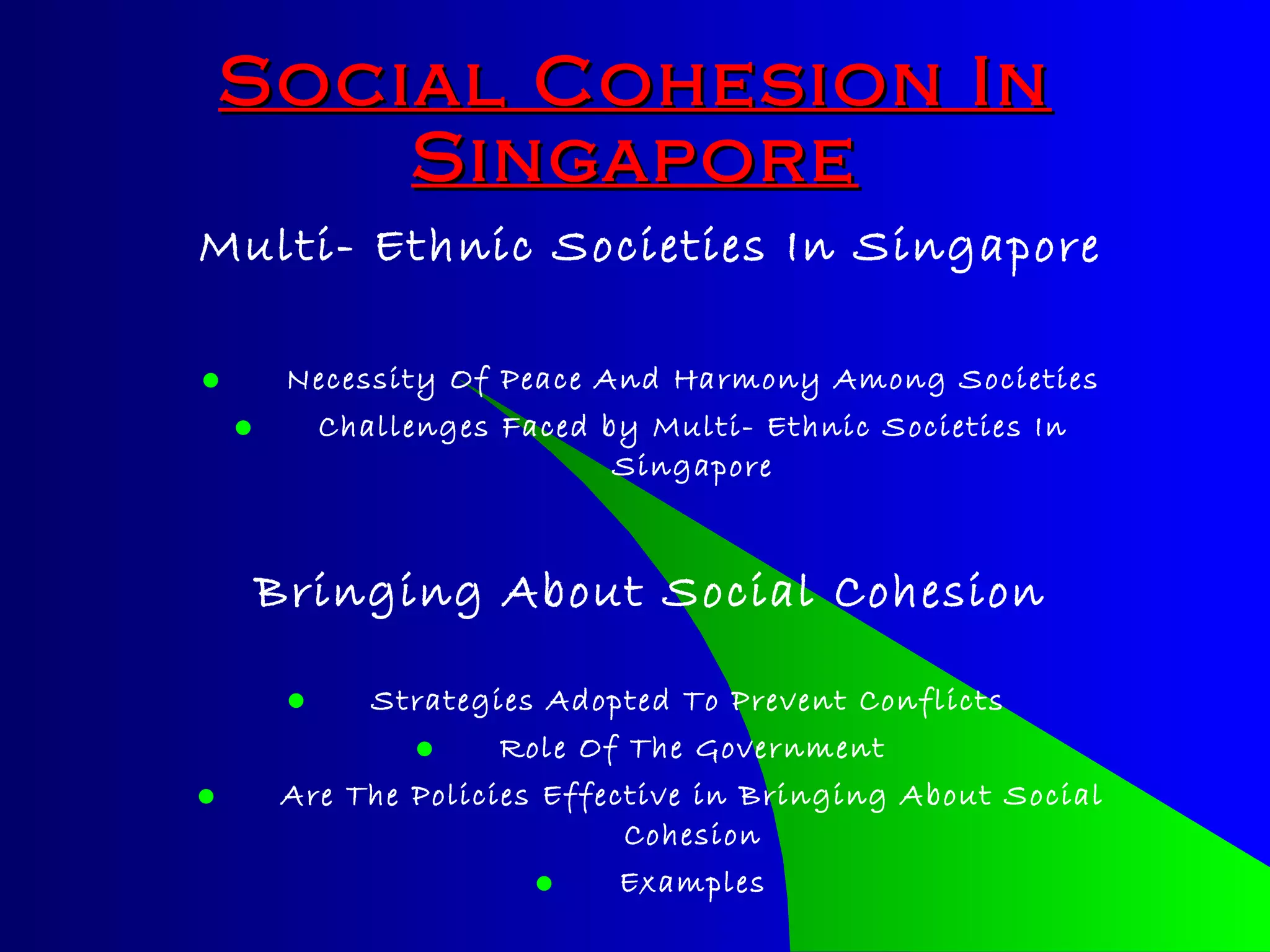 Social cohesion in singapore | PPT