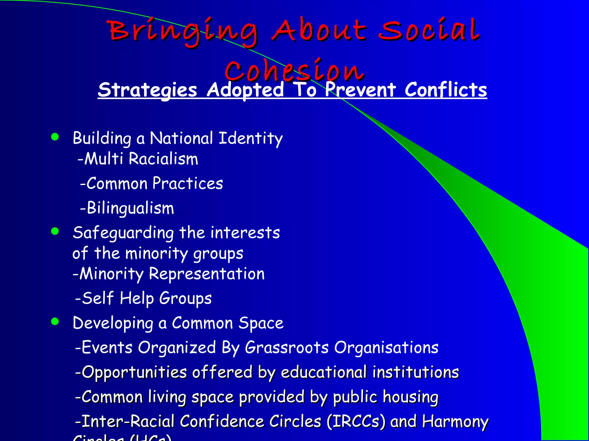 Social cohesion in singapore | PPT