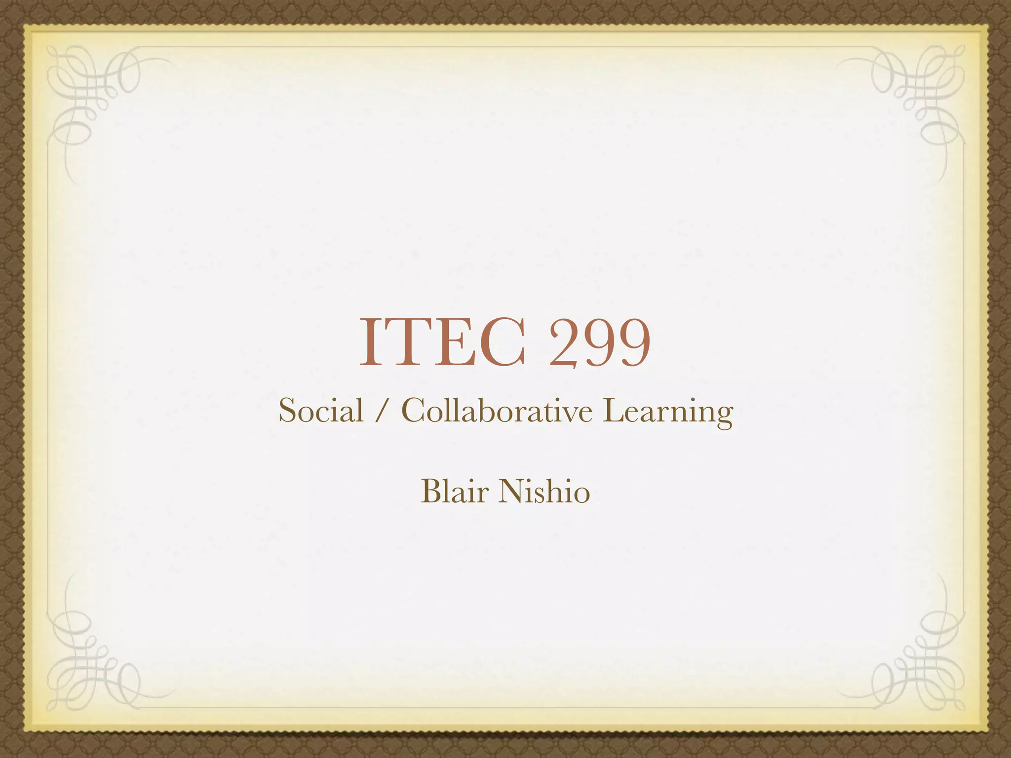 Social : collaborative learning | KEY