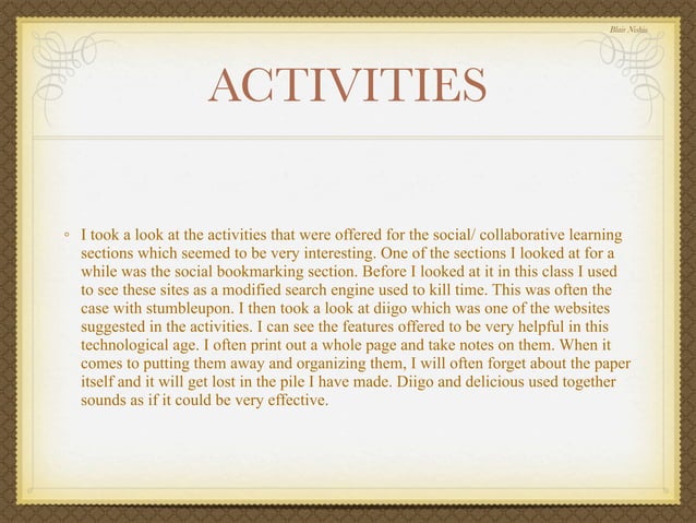 Social : collaborative learning | PPT