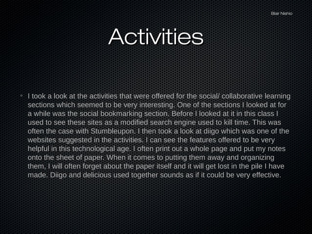 Social : collaborative learning | PPT