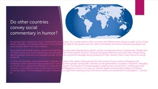 Social commentary in american humor | PPTX