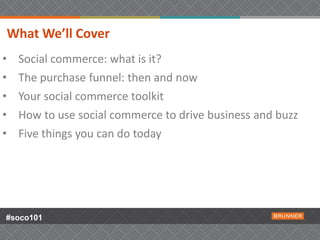 Social Commerce 101 - From Conversations to Sales | PPT
