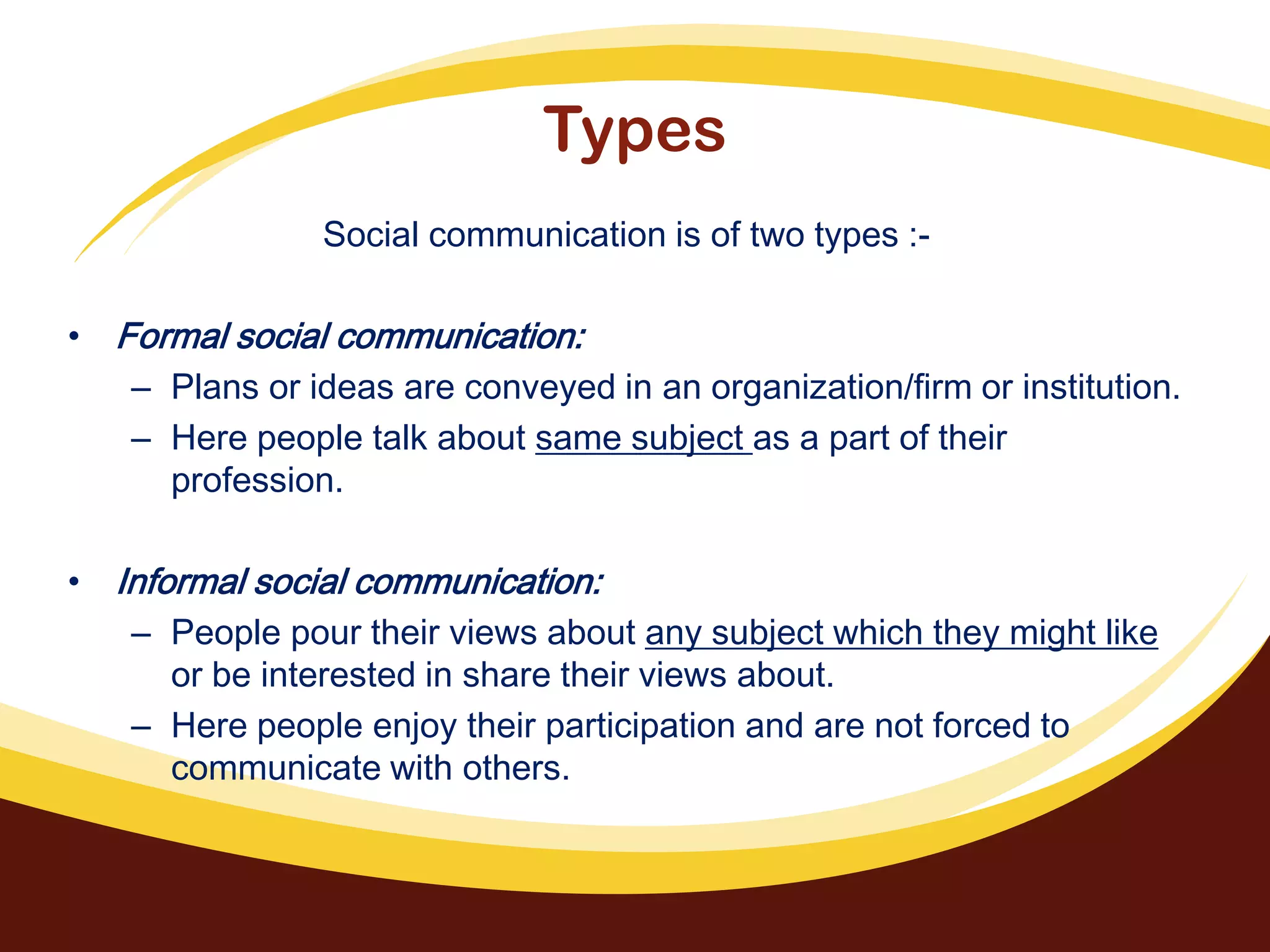 Social Communication | PPTX