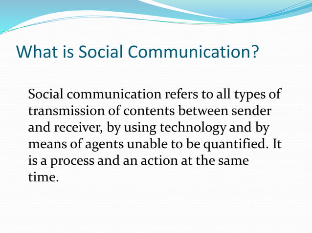 Social communication essentials | PPT | Free Download