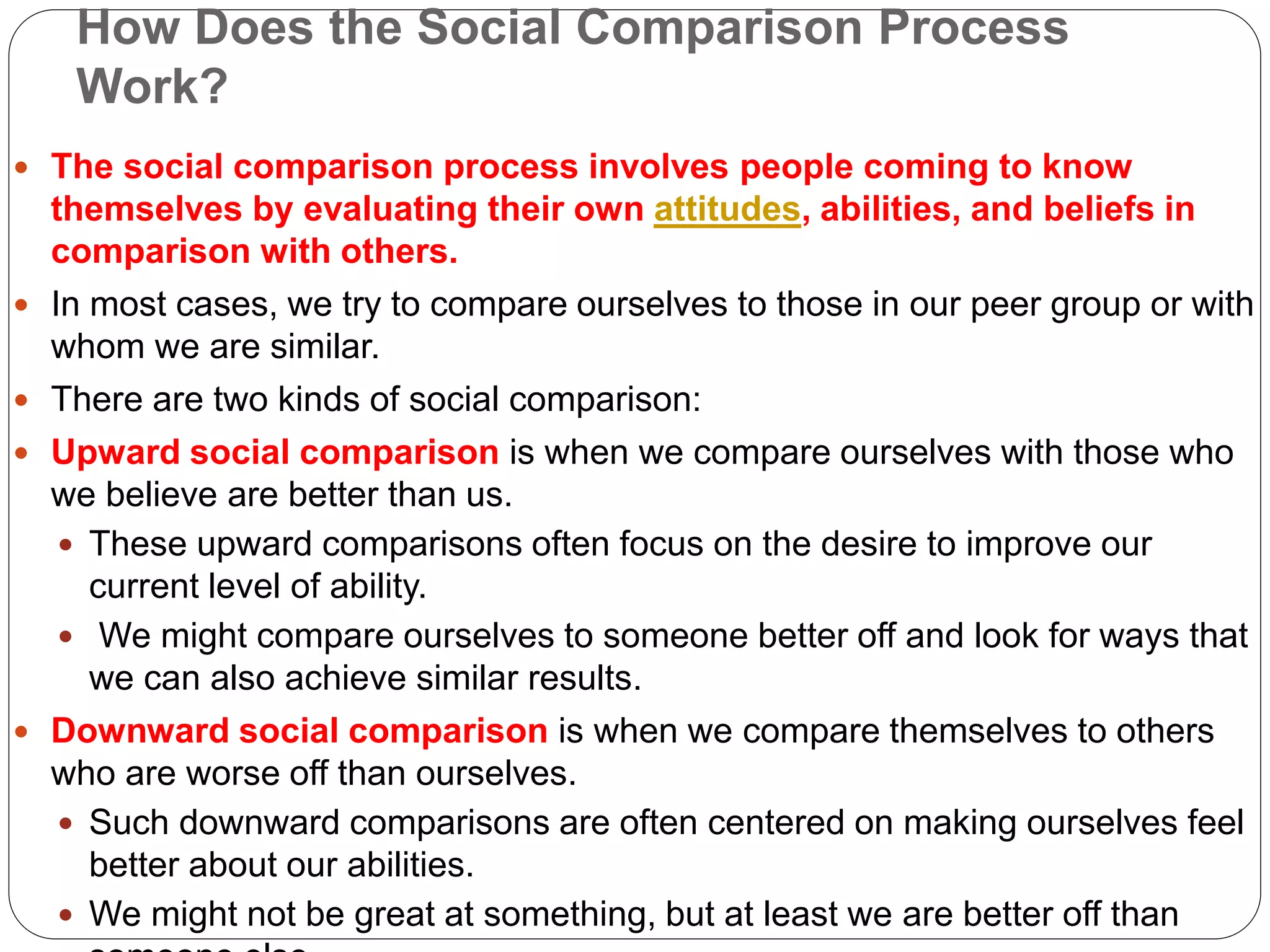Social Comparison | PPTX