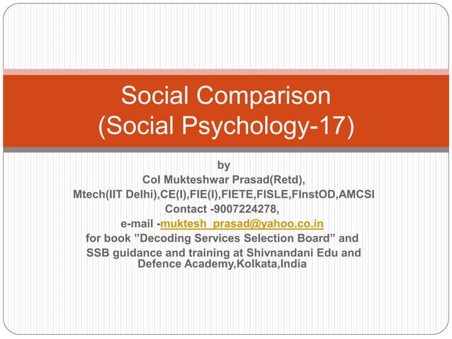 Social Comparison | PPTX