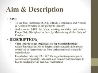 Social compliance in the garment industries | PPTX