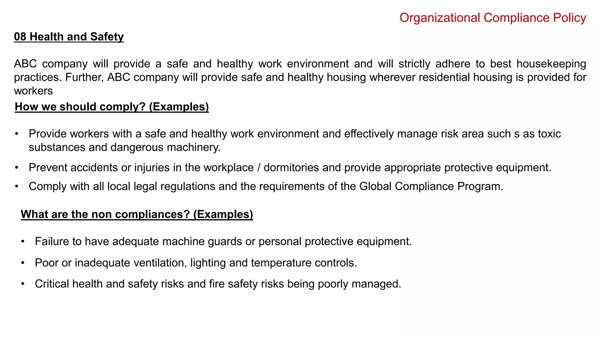 Social compliance policy | PPTX