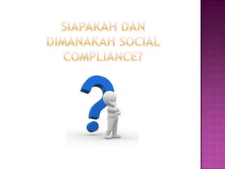 Social compliance training | PPTX