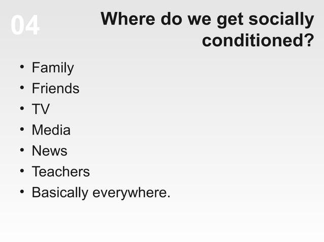 Social conditioning | PPT
