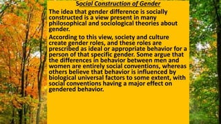 gender as a social construct | PPTX | Parenting Teens | Parenting
