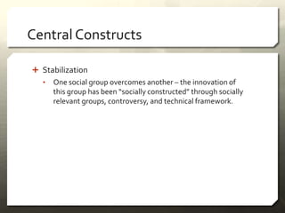 Social constructionism of technology | PPTX