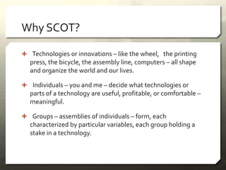 Social constructionism of technology | PPTX