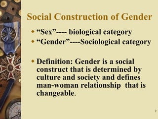 Social construction of gender | PPT