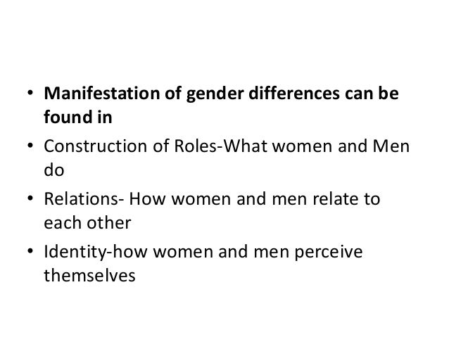 Social Construction Of Gender