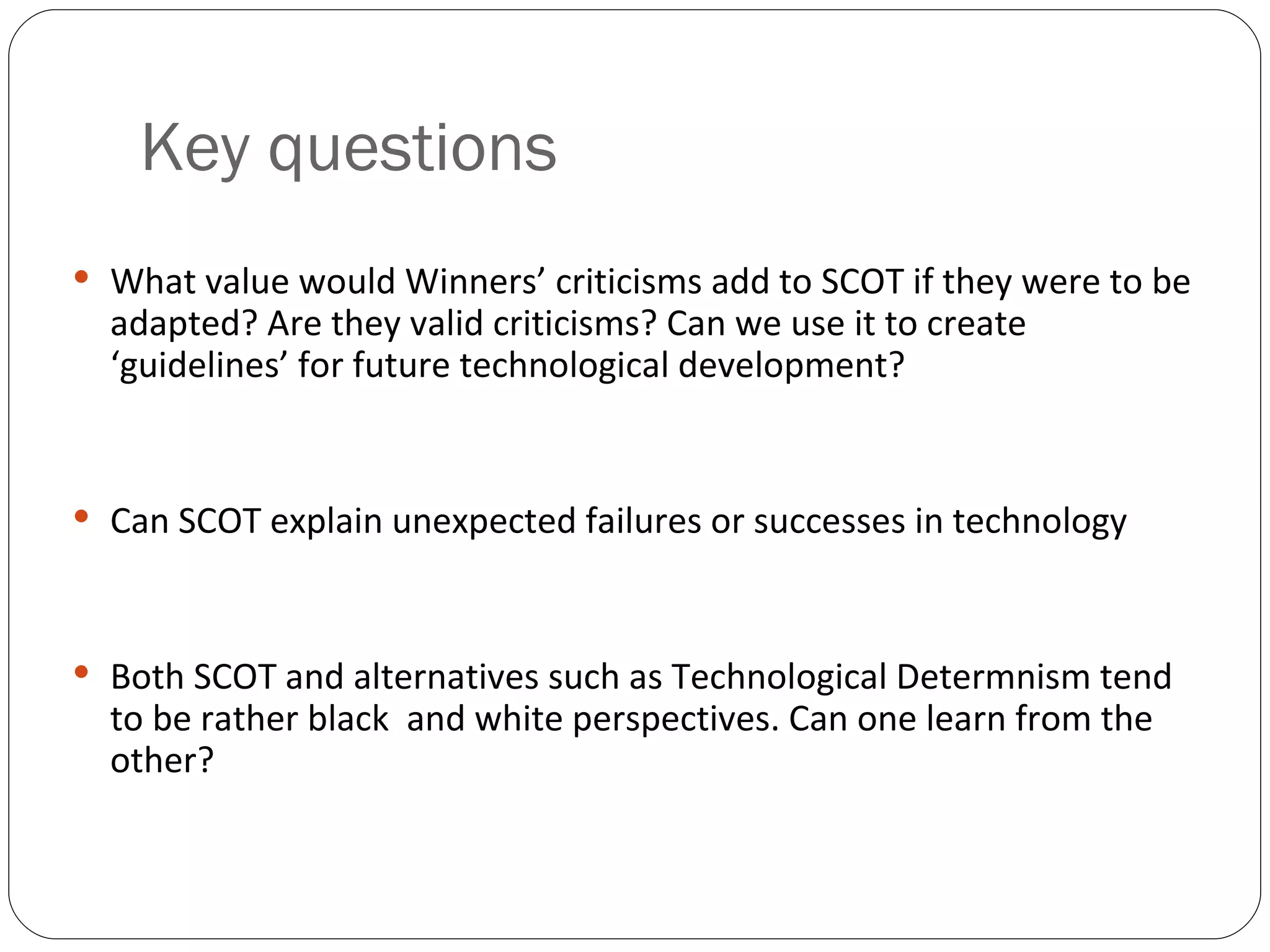 Social Construction Of Technology | PPT