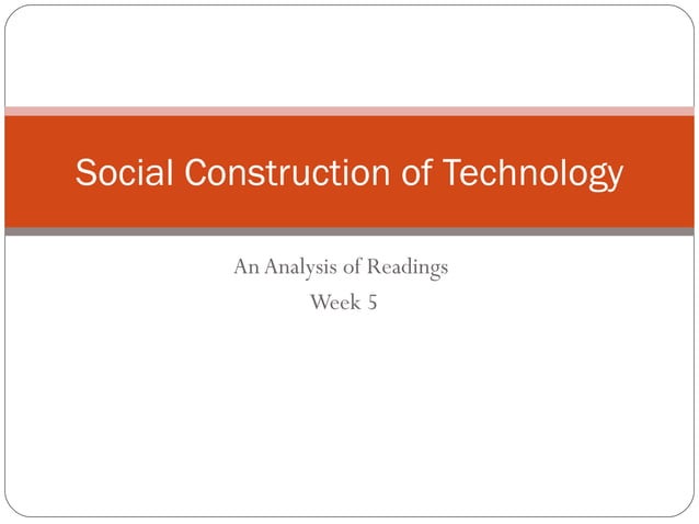 Social Construction Of Technology | PPT