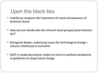 Social Construction Of Technology | PPT