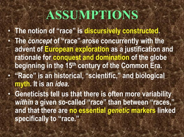 The Social Construction of "Race" | PDF | Geography | Science