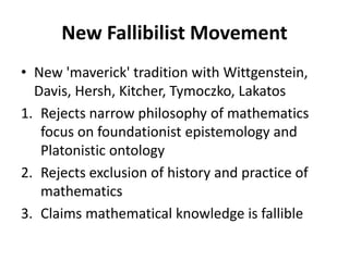 Social constructivism as a philosophy of mathematics | PPTX