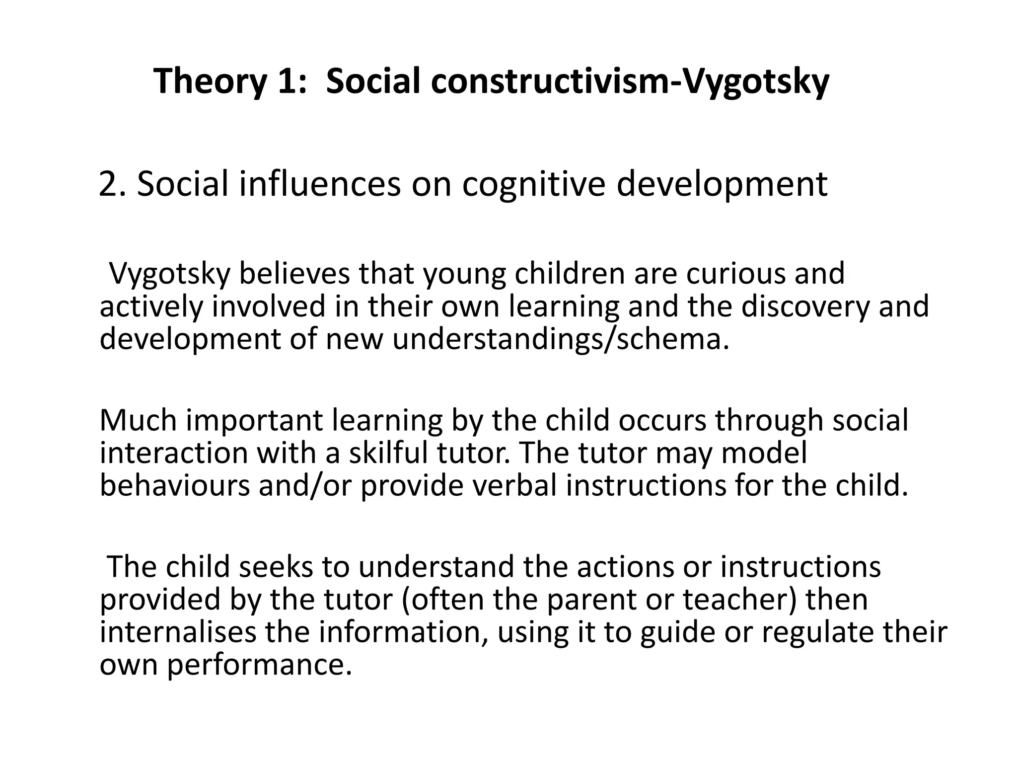 Social Constructivism & Cognitive Development Theory | PPTX