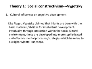 Social Constructivism & Cognitive Development Theory | PPTX