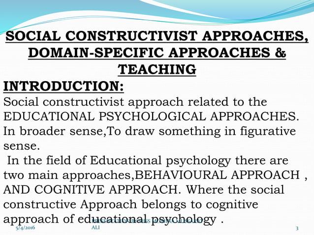 Social constructivist approach.ppt