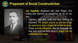 SOCIAL CONSTRUCTIVIST THEORY - LEV VYGOTSKY | PPTX