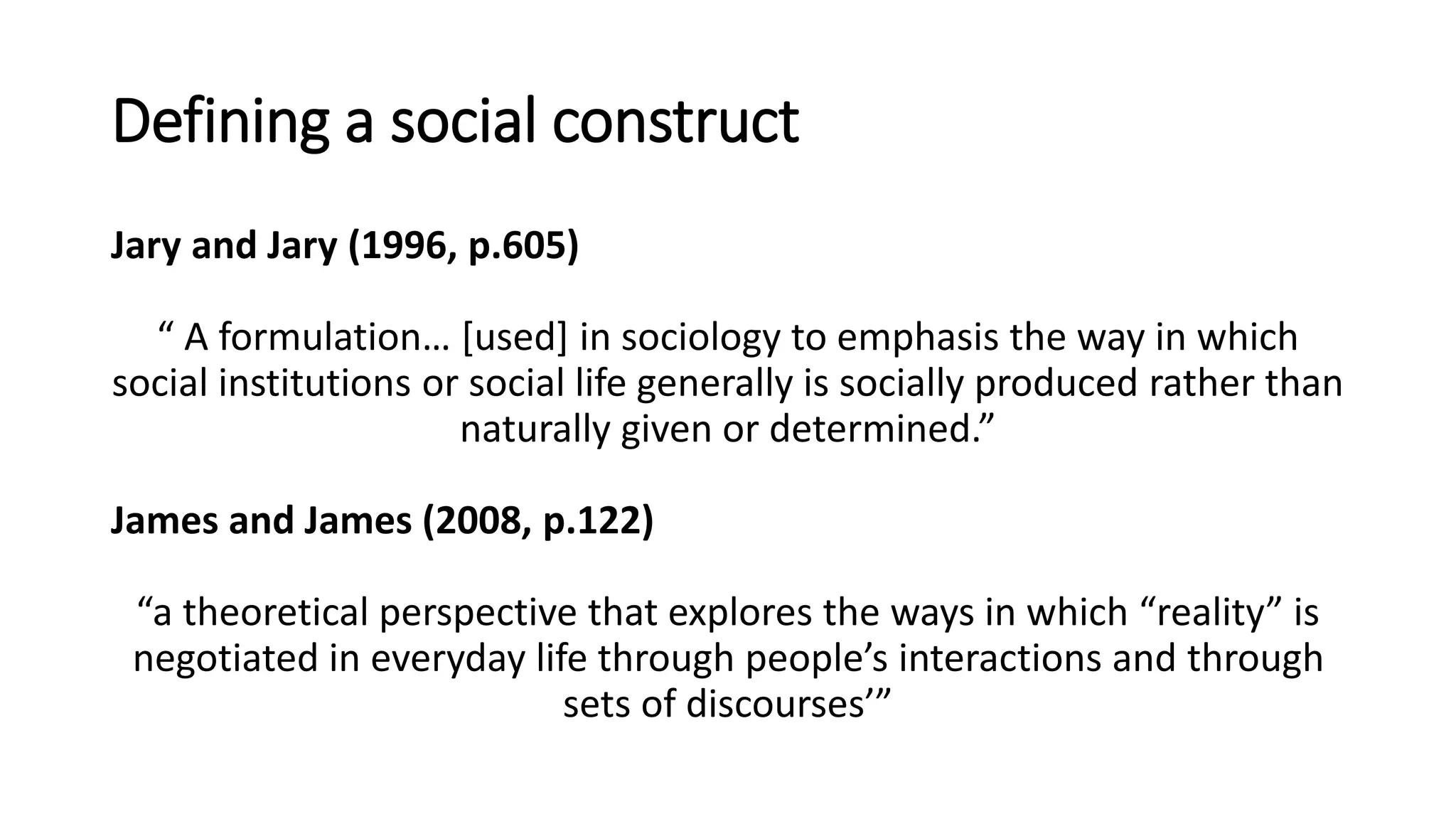 Social constructs | PPTX