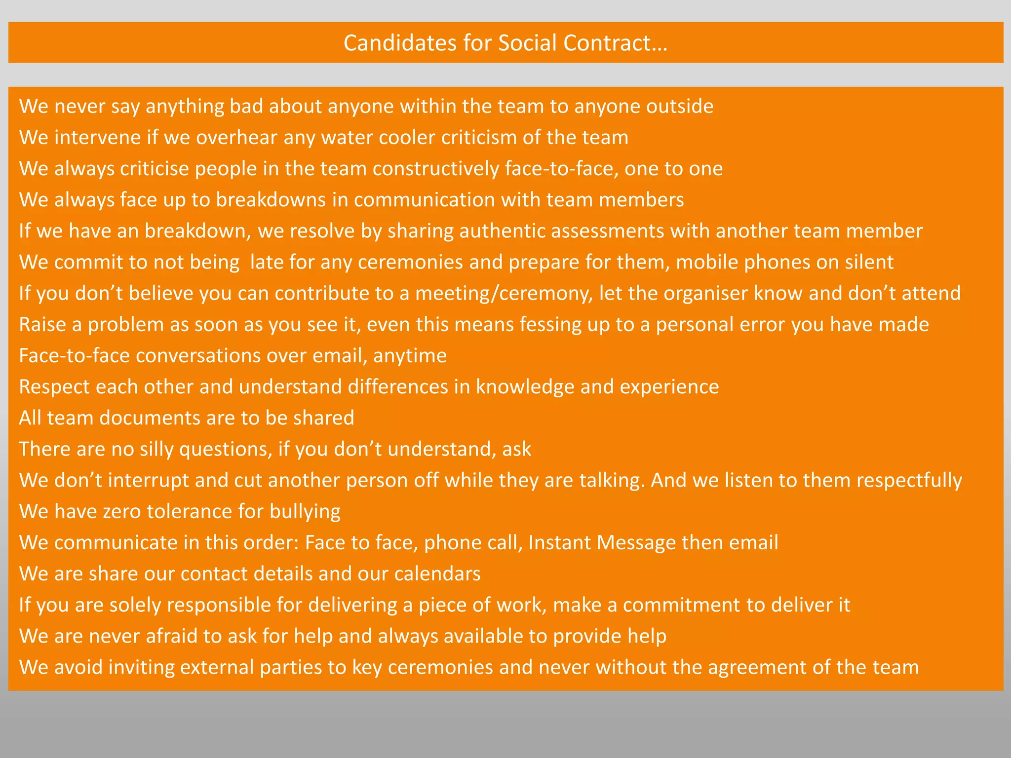 Social contracts | PPTX