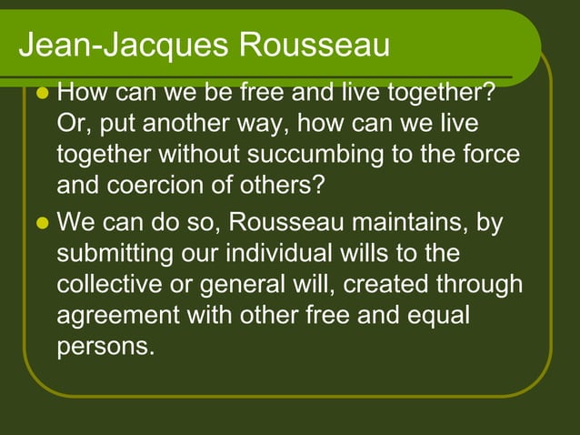 Social contract theory | PPTX | Politics