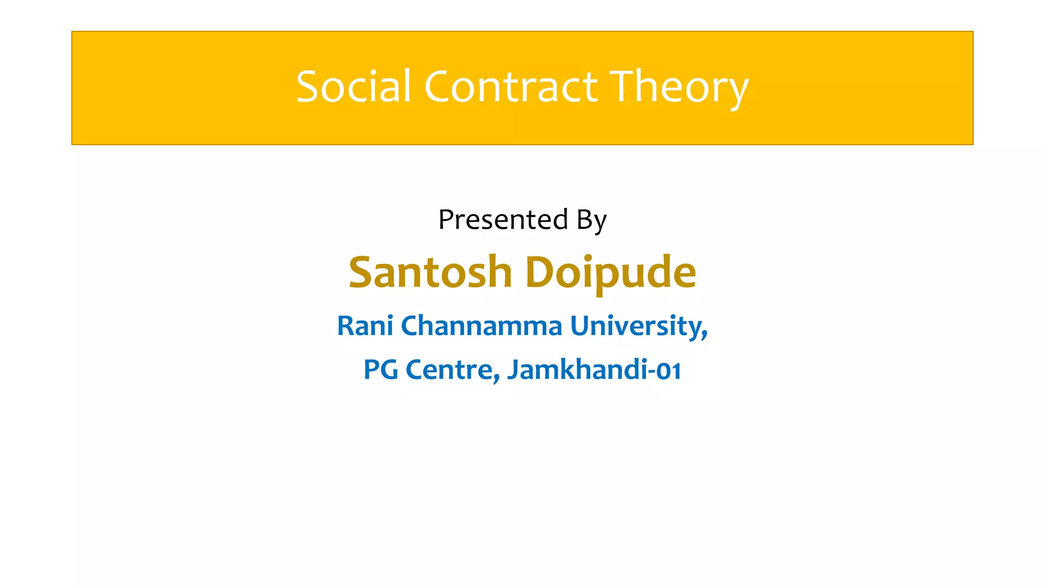 Social contract theory | PPTX