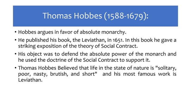 Social contract theory | PPT