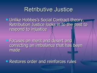 The Social Contract and Retributive Justice | PPT