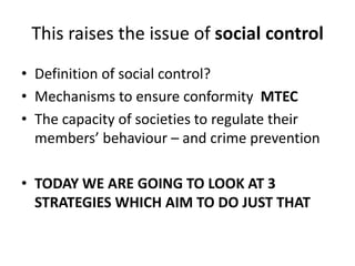 9 Social Control: POWERPOINT | PPT