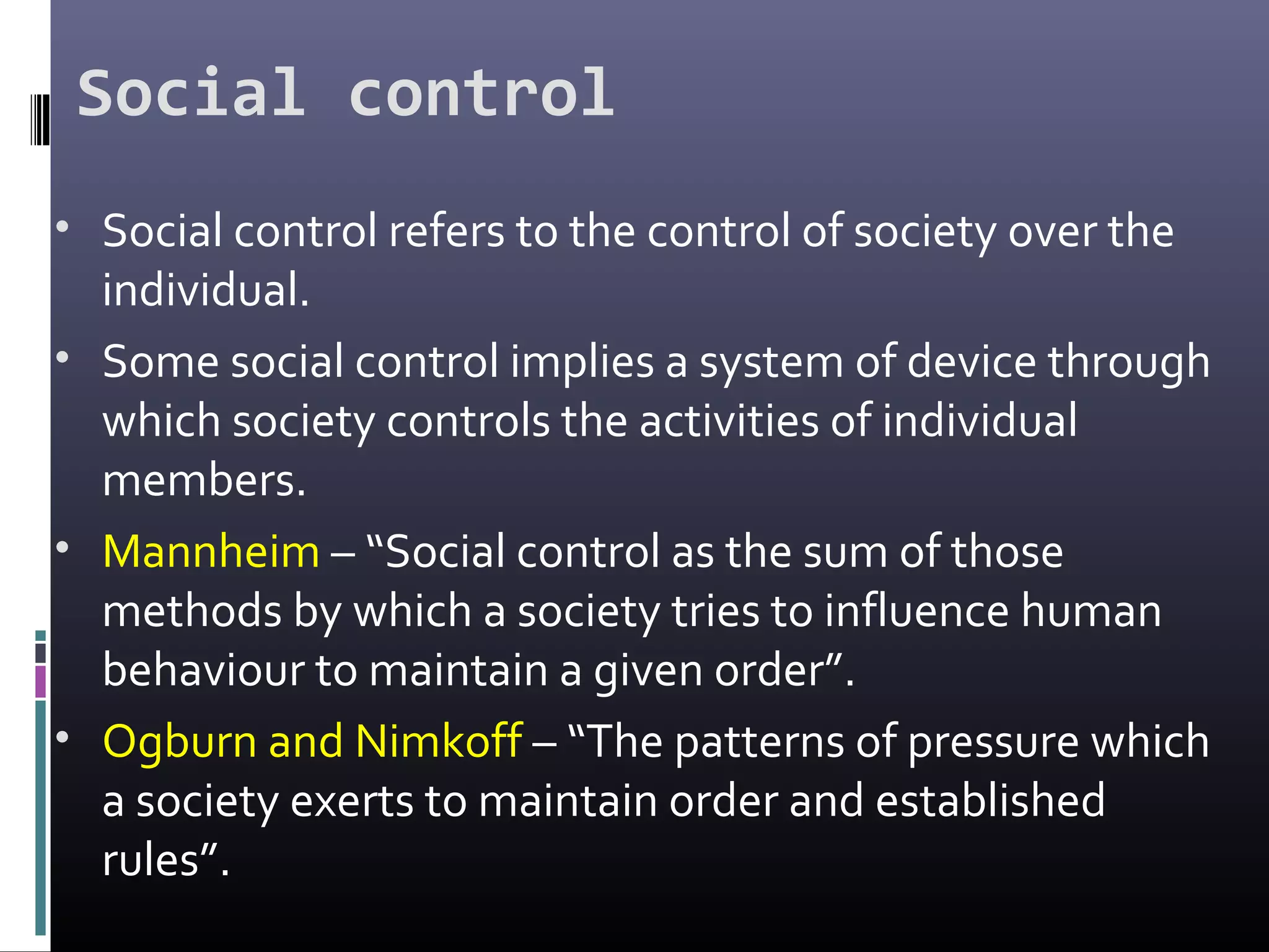 Social control | PPT