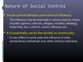Social control | PPT