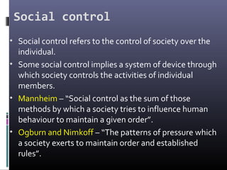 Social control | PPT