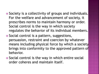 Social control | PPTX