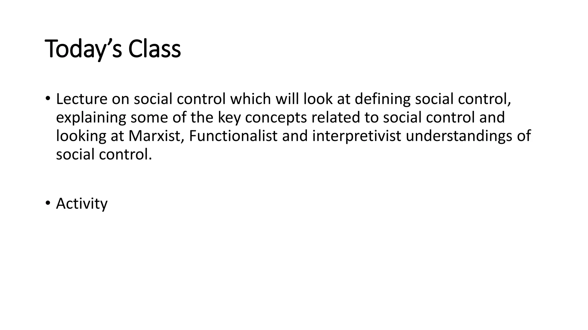 Social control | PPTX