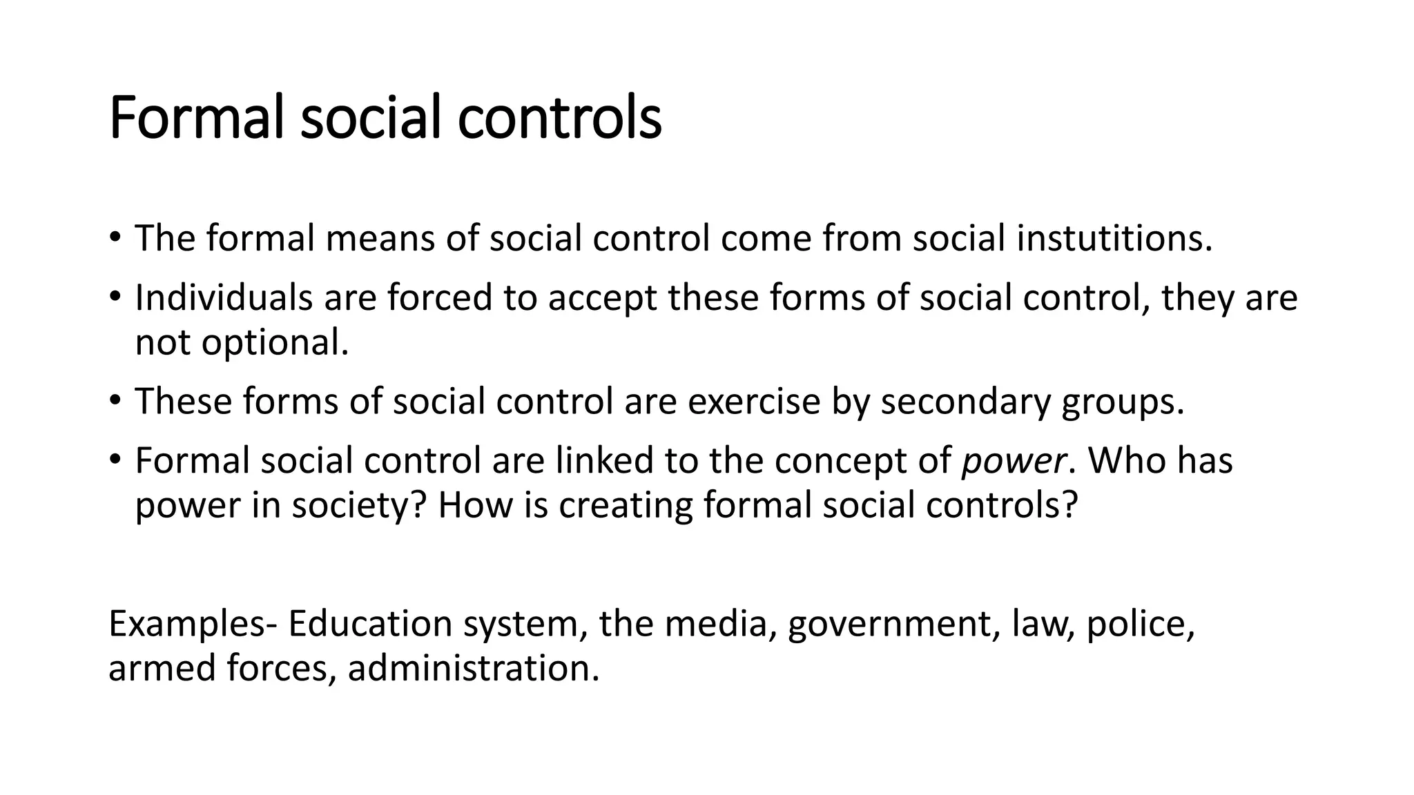 Social control | PPTX