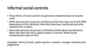 Social control | PPTX