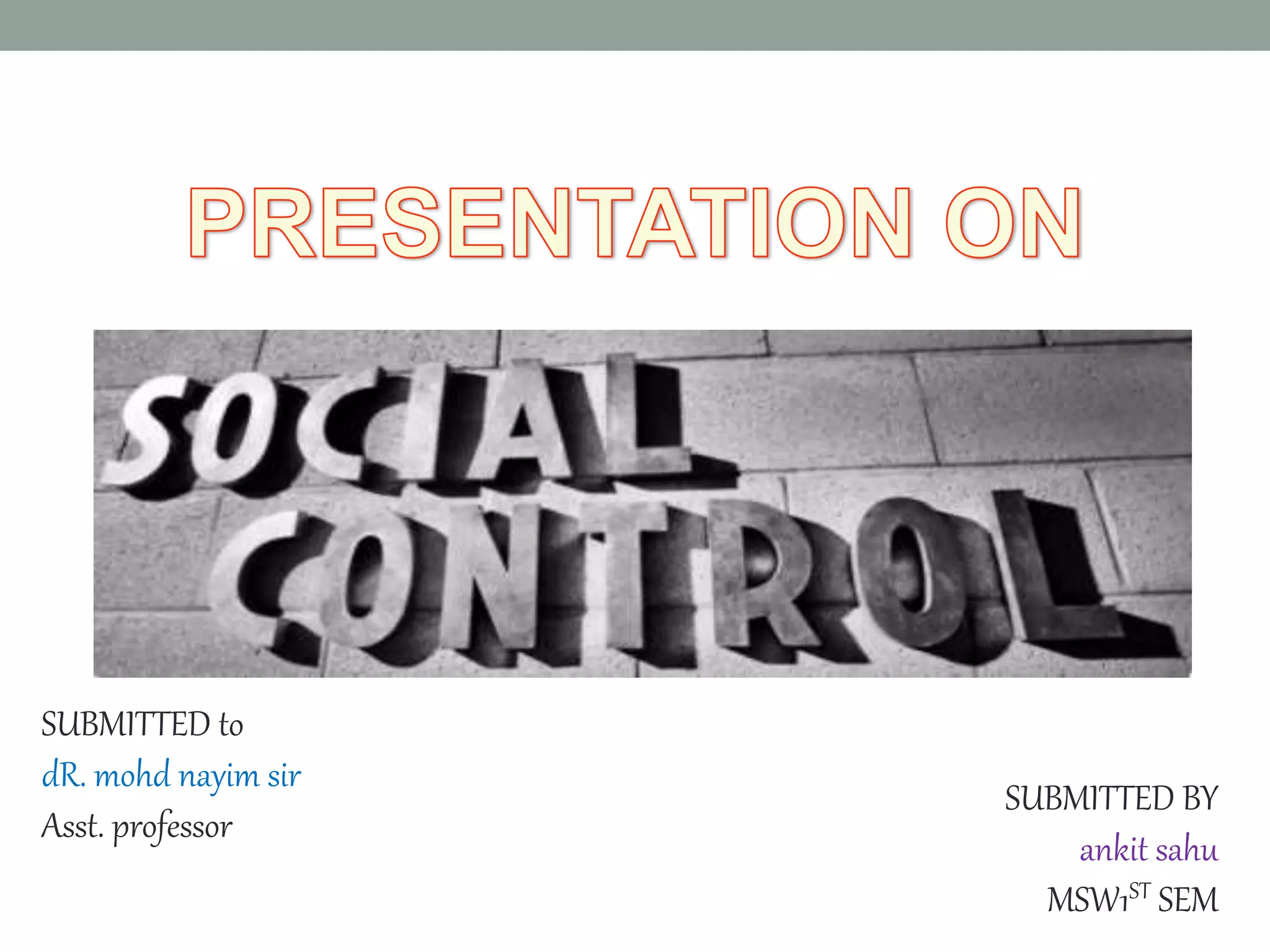 Social control | PPT