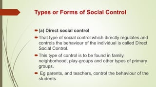 Social control | PPTX