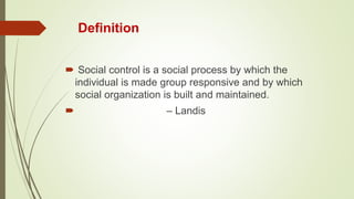 Social control | PPTX