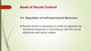 Social control | PPTX